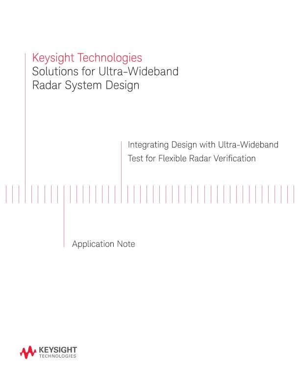 Ultra-Wideband (UWB) Radar System Design Solutions PDF Asset Page | Keysight